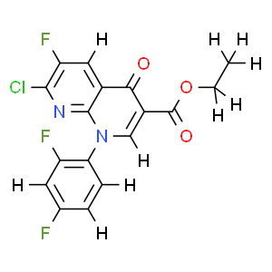 Ethyl 7-chloro-1-(2,4-difluorophenyl)-6-fluoro-4-oxo-1,4-dihydro-1,8 ...
