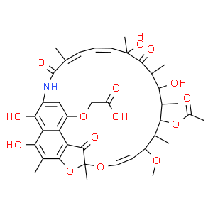 Rifamycin,4-O-(carboxymethyl)-21-deoxy-20-hydroxy-21-oxo- - CAS:15271 ...