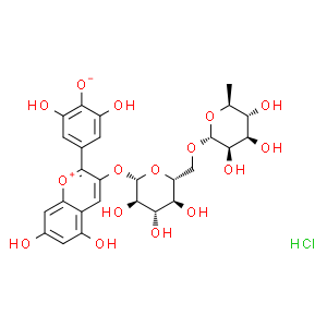 Delphinidin 3-O-rutinoside chloride - CAS:15674-58-5 - Naturewill ...