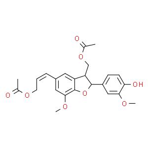 Dimeric coniferyl acetate - CAS:184046-40-0 - Naturewill biotechnology ...