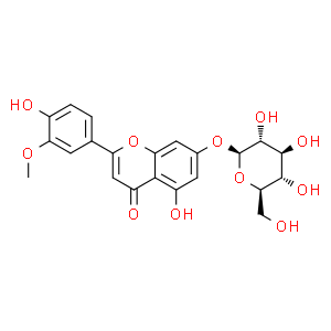 Chrysoeriol-7-O-beta-D-glucopyranoside - CAS:19993-32-9 - Naturewill ...