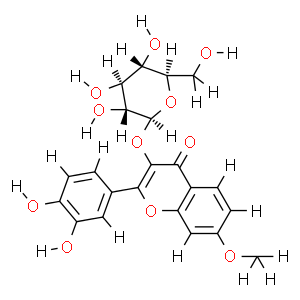 Rhamnetin-3-O-β-D-Glucoside - CAS:27875-34-9 - Naturewill biotechnology ...