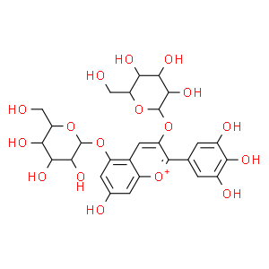 Delphinidin-3-O-arabinoside chloride - CAS:28500-01-8 - Naturewill ...