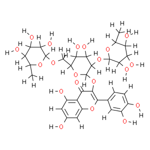 Quercetin-3-O-(2-α-L- rhamnosyl)-rutinoside - CAS:55696-57-6 ...